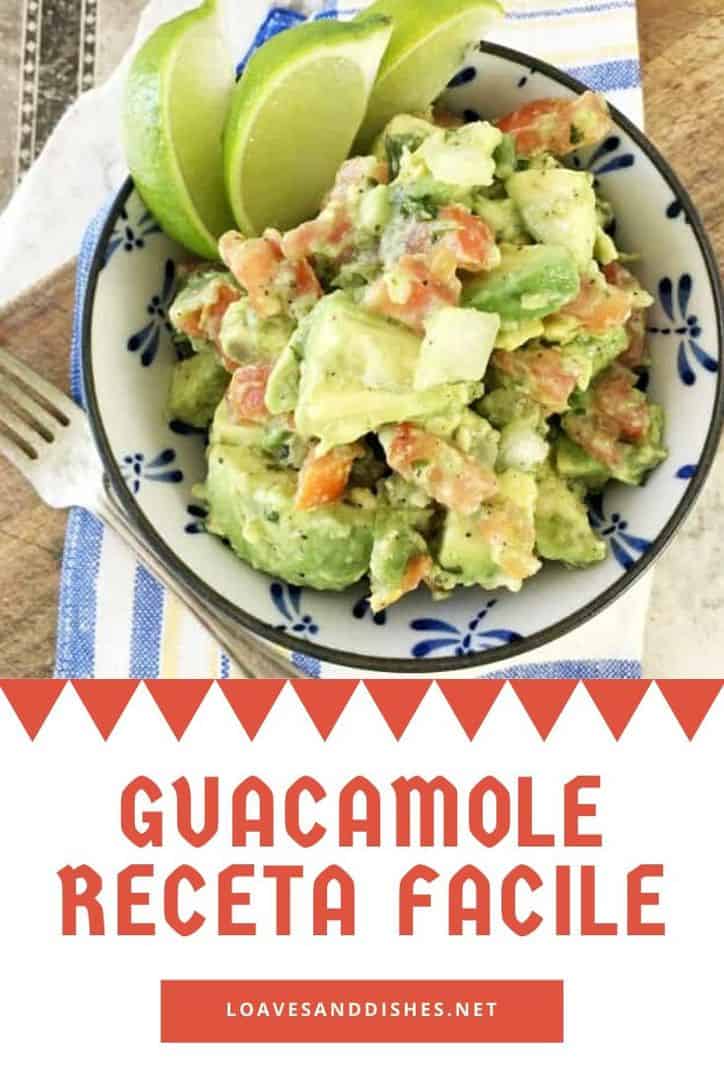 5-Minuto Guacamole Receta Facile (easy guacamole) • Loaves and Dishes
