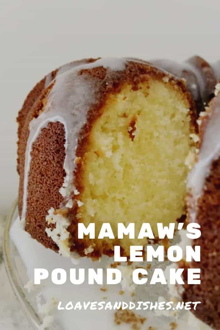 Southern Lemon Pound Cake Recipe • Loaves and Dishes