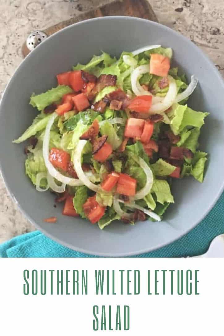 10 Minute • Southern Wilted Lettuce Salad • Loaves and Dishes