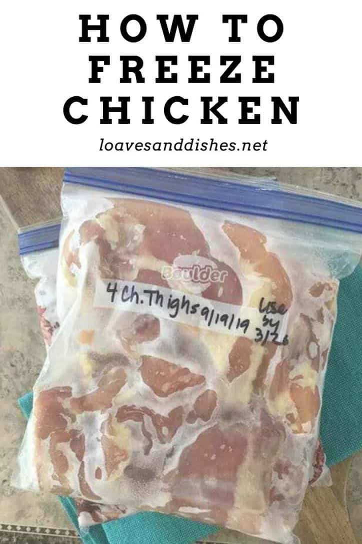 5 Minute • How to Freeze Chicken • Loaves and Dishes