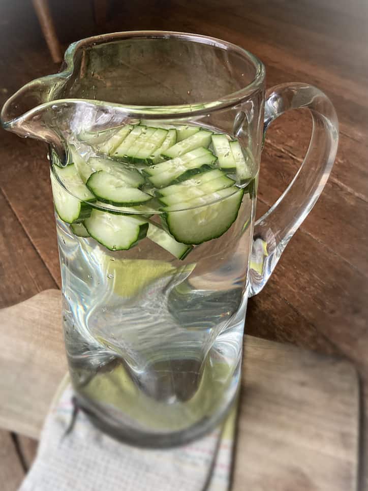 How to Make Cucumber Water • Loaves and Dishes