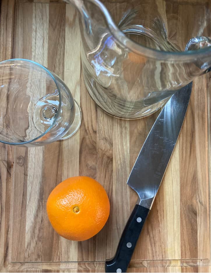 5 minute • Orange Water • Loaves and Dishes