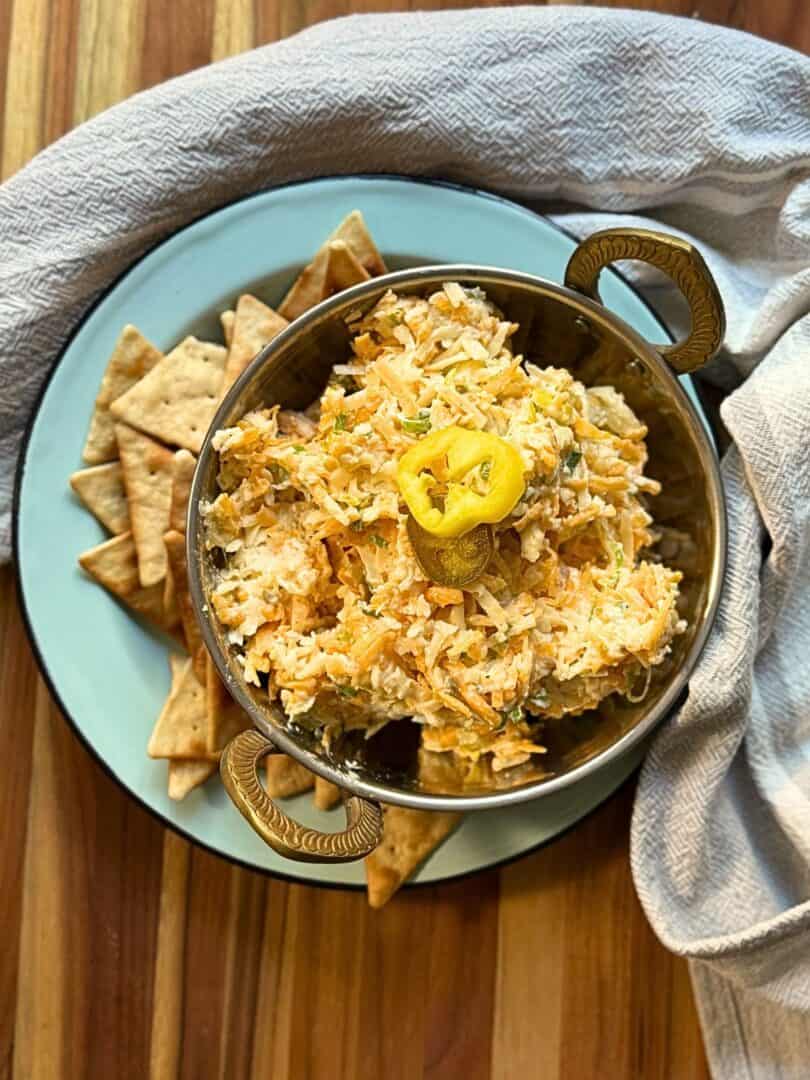 Homemade Spicy Cheddar Cheese Spread Recipe • Loaves and Dishes