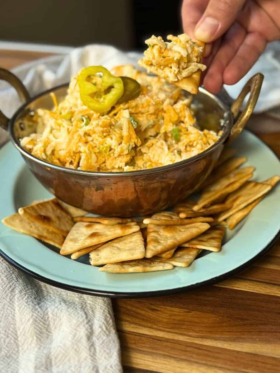 Homemade Spicy Cheddar Cheese Spread Recipe • Loaves and Dishes